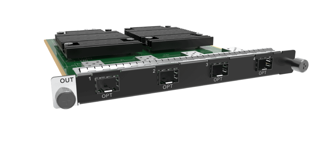 H Output Card 4 x Fibre - Intaled