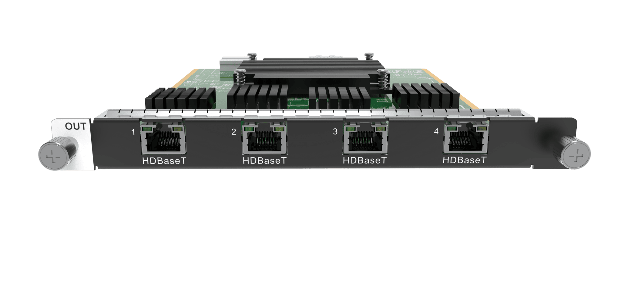 H Output Card 4 x HDBaseT - Intaled