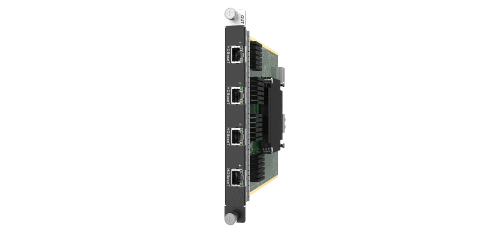 H Output Card 4 x HDBaseT - Intaled