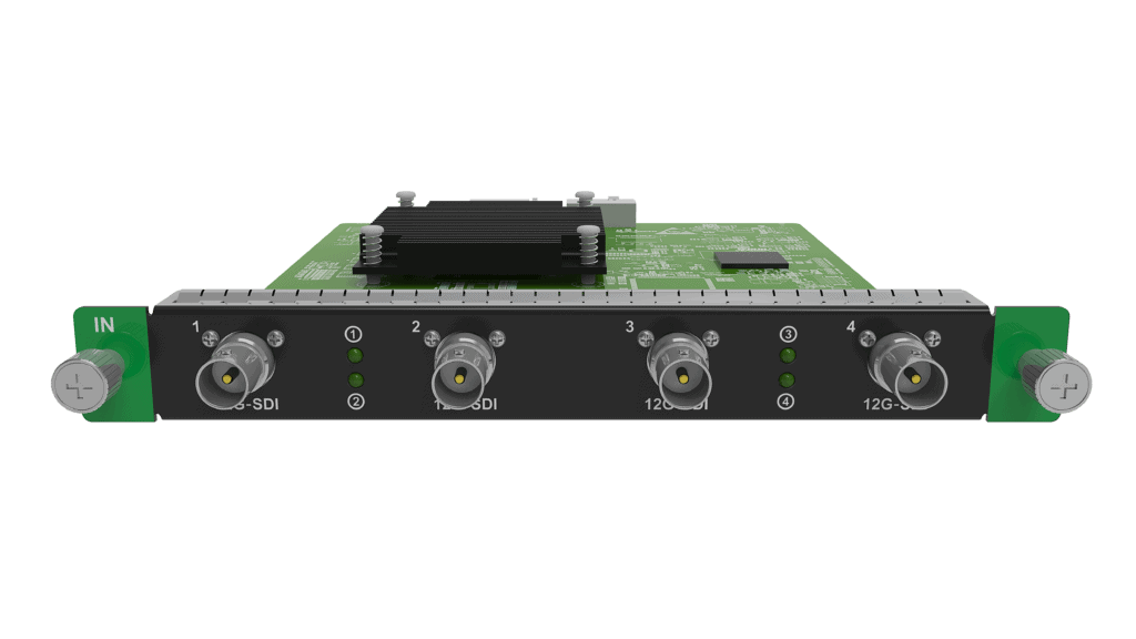 Processor COEX MX 4 x 12G SDI INPUT CARD - Intaled